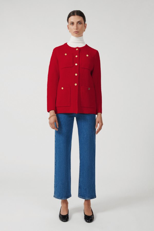 Onte | Helena Jacket Red | Girls With Gems