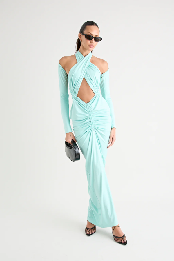 Pfeiffer | Victoria Maxi Dress Aqua | Girls with Gems