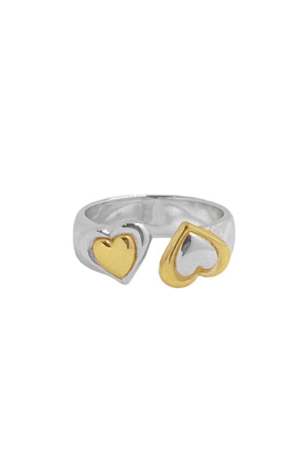 Mountain and Moon | Imogen Ring Mixed Metal | Girls with Gems
