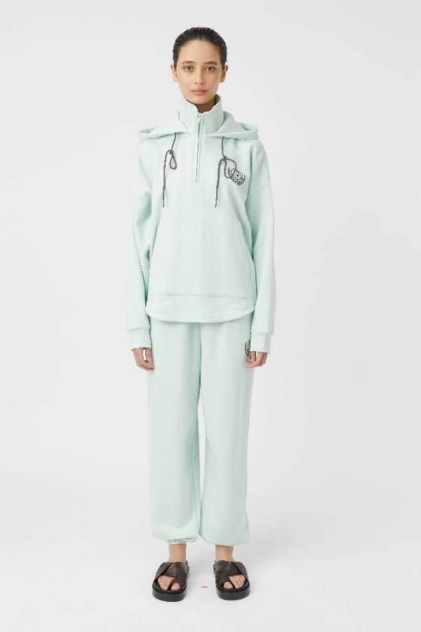 Camilla and Marc | Wade Zip Up Hoodie Pale Mint | Girls with Gems