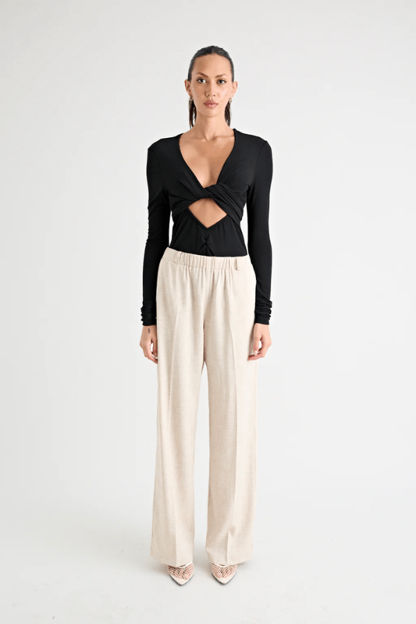 Pfeiffer | Ramos Long Sleeve Top Black | Girls with Gems