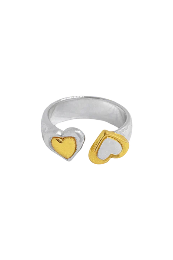 Mountain and Moon | Imogen Ring Mixed Metal | Girls with Gems