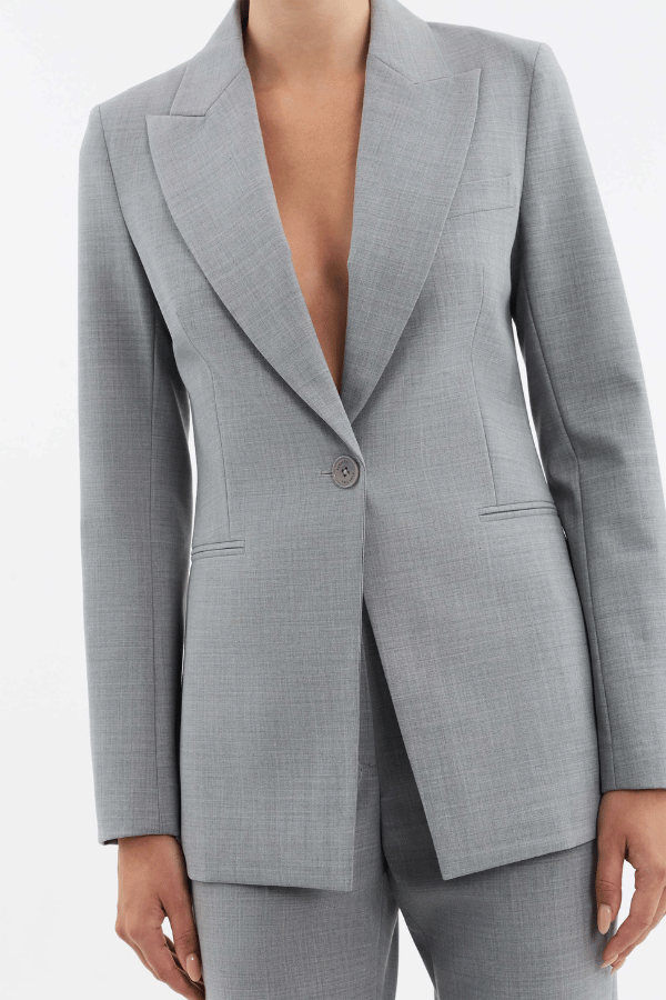 Rebecca Vallance | Benoit Tailored Blazer Grey | Girls with Gems ...