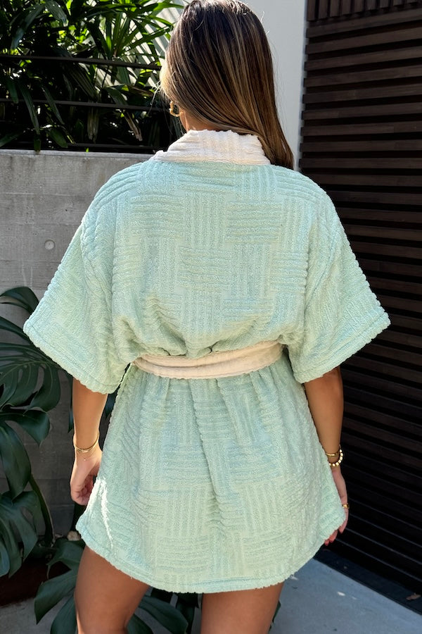 Sneaky Link | Cali Robe Mint/Ecru | Girls With Gems - Girls with Gems