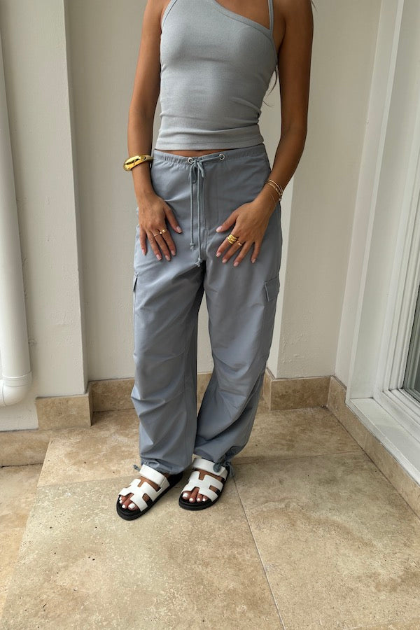 Sneaky Link | Cargo Link Pants Dusty Blue | Girls With Gems